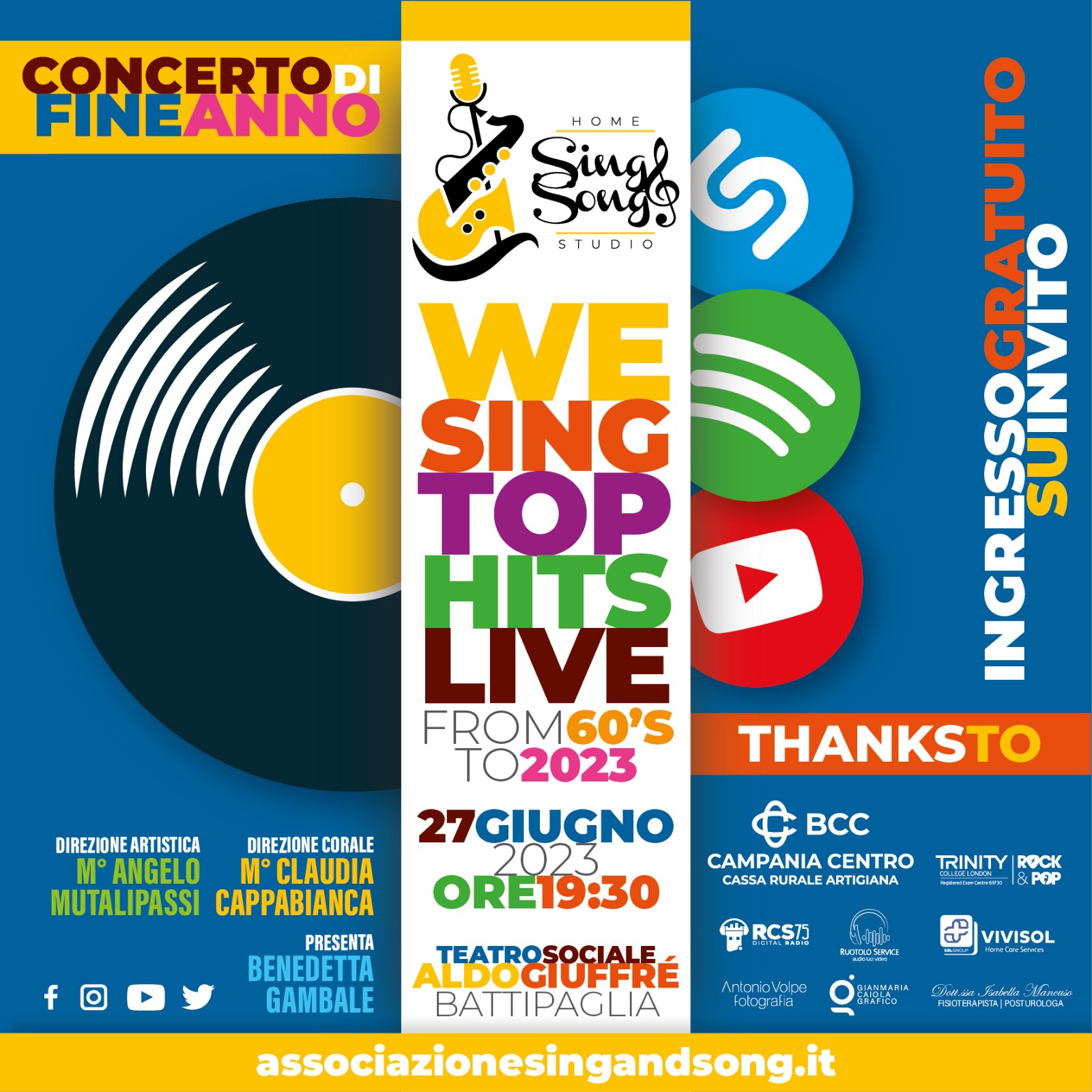 "We Sing Top Hits": al Teatro Giuffré protagonisti gli allievi della ...